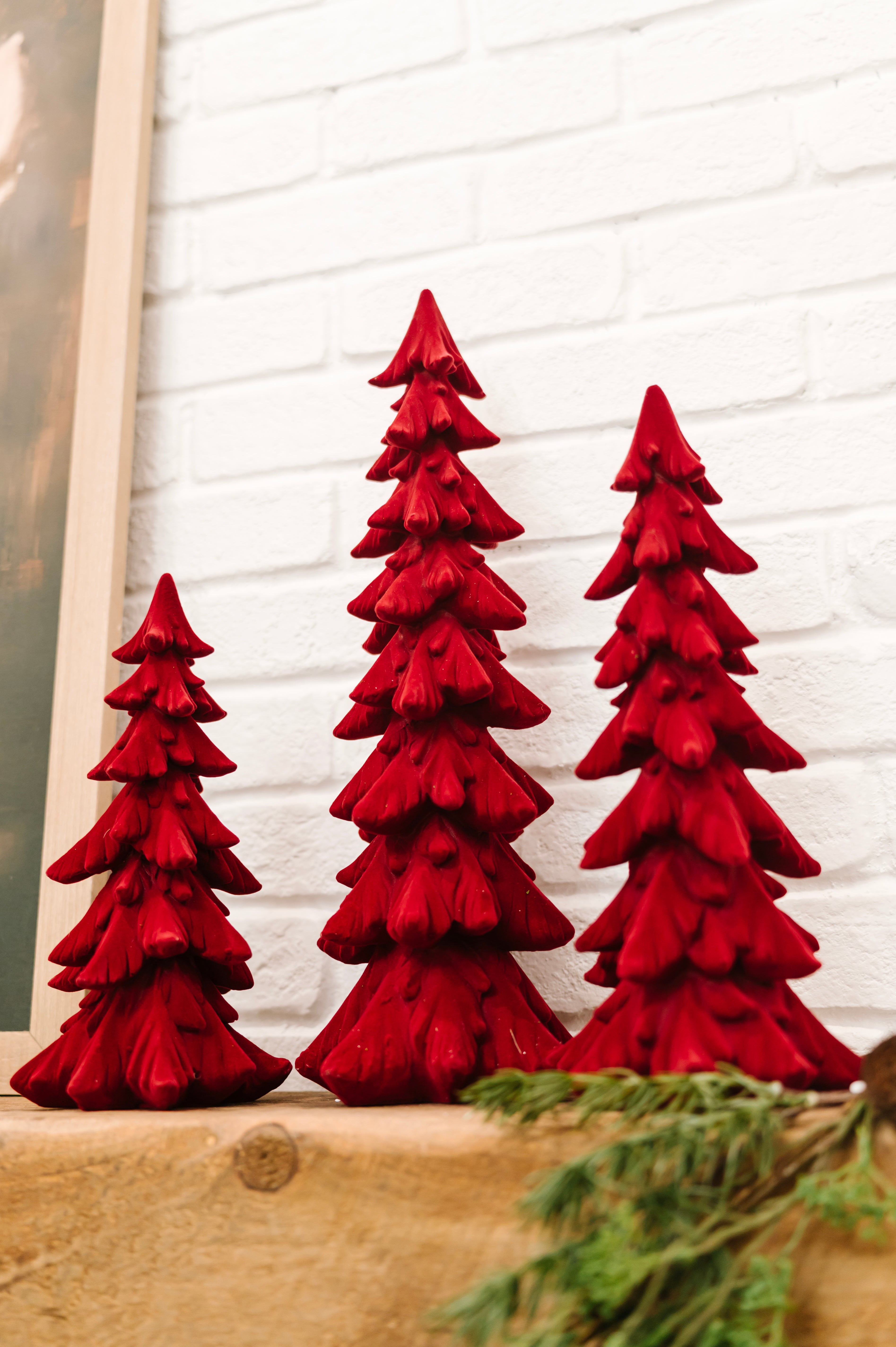 14" Red Velvet Tree – Cozy Ember